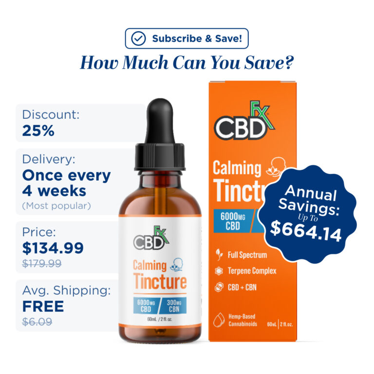 CBD + CBN Oil Calming Tincture - CBD Tincture for sleep - CBDfx